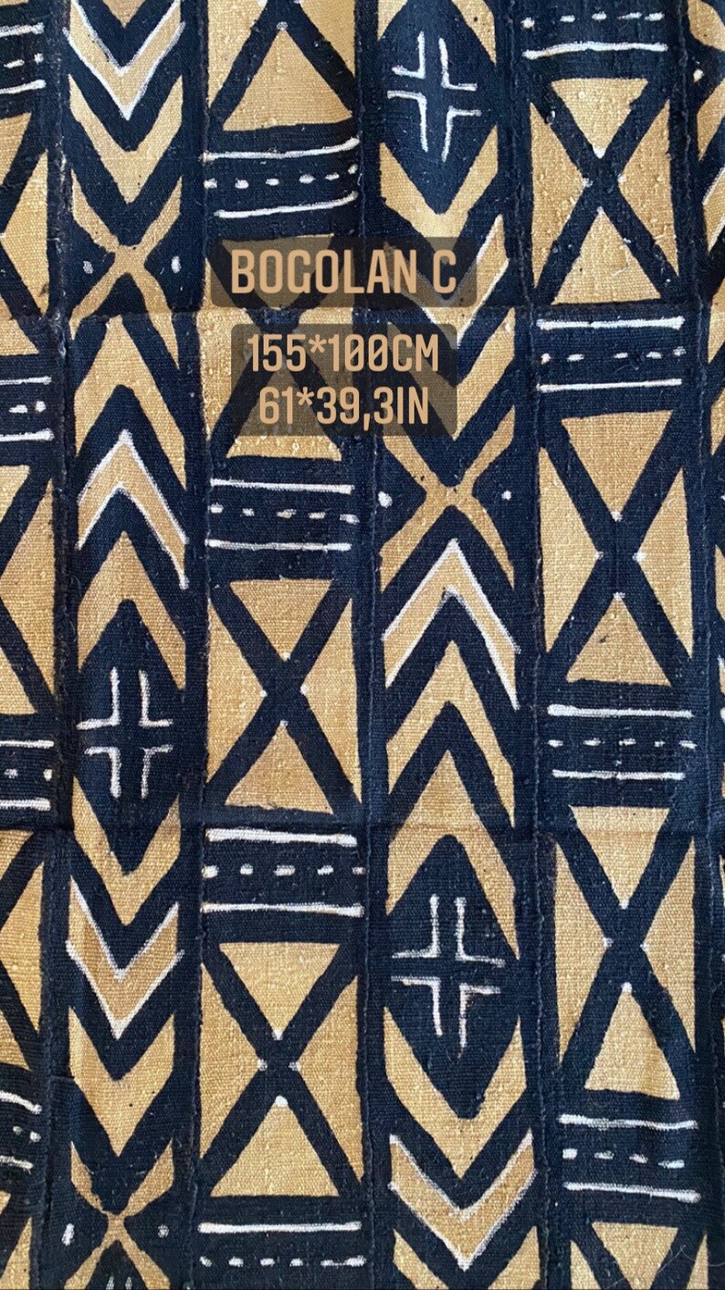 Authentic Mali Mudcloth Fabric // 100% Cotton | Etsy