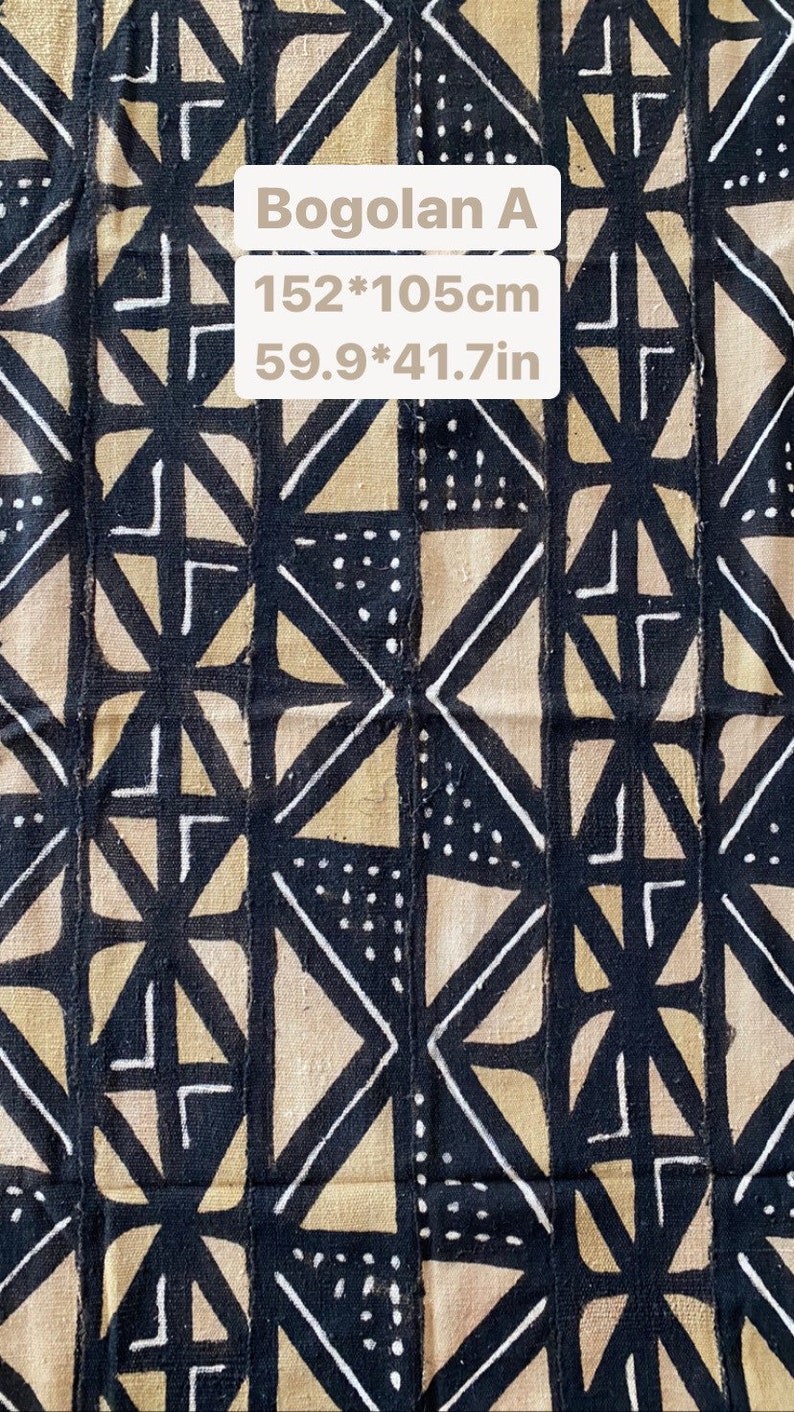 Authentic Mali Mudcloth Fabric // 100% Cotton - Etsy India