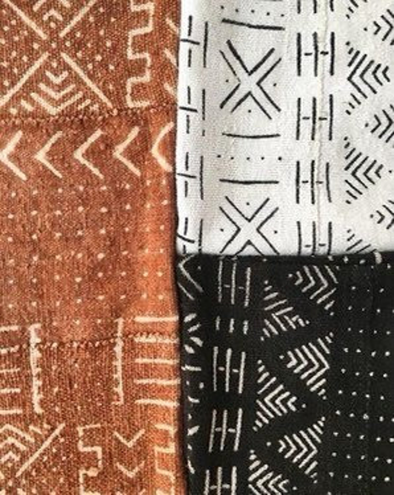 Authentic Mali Mudcloth Fabric // 100% Cotton - Etsy India