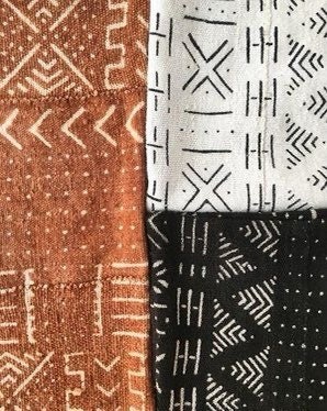 Authentic Mali Mudcloth Fabric // 100% Cotton | Etsy