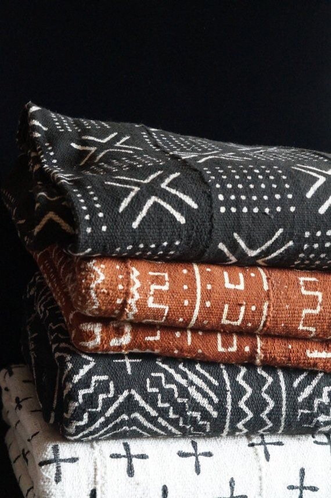 Authentic Mali Mudcloth Fabric // 100% Cotton | Etsy