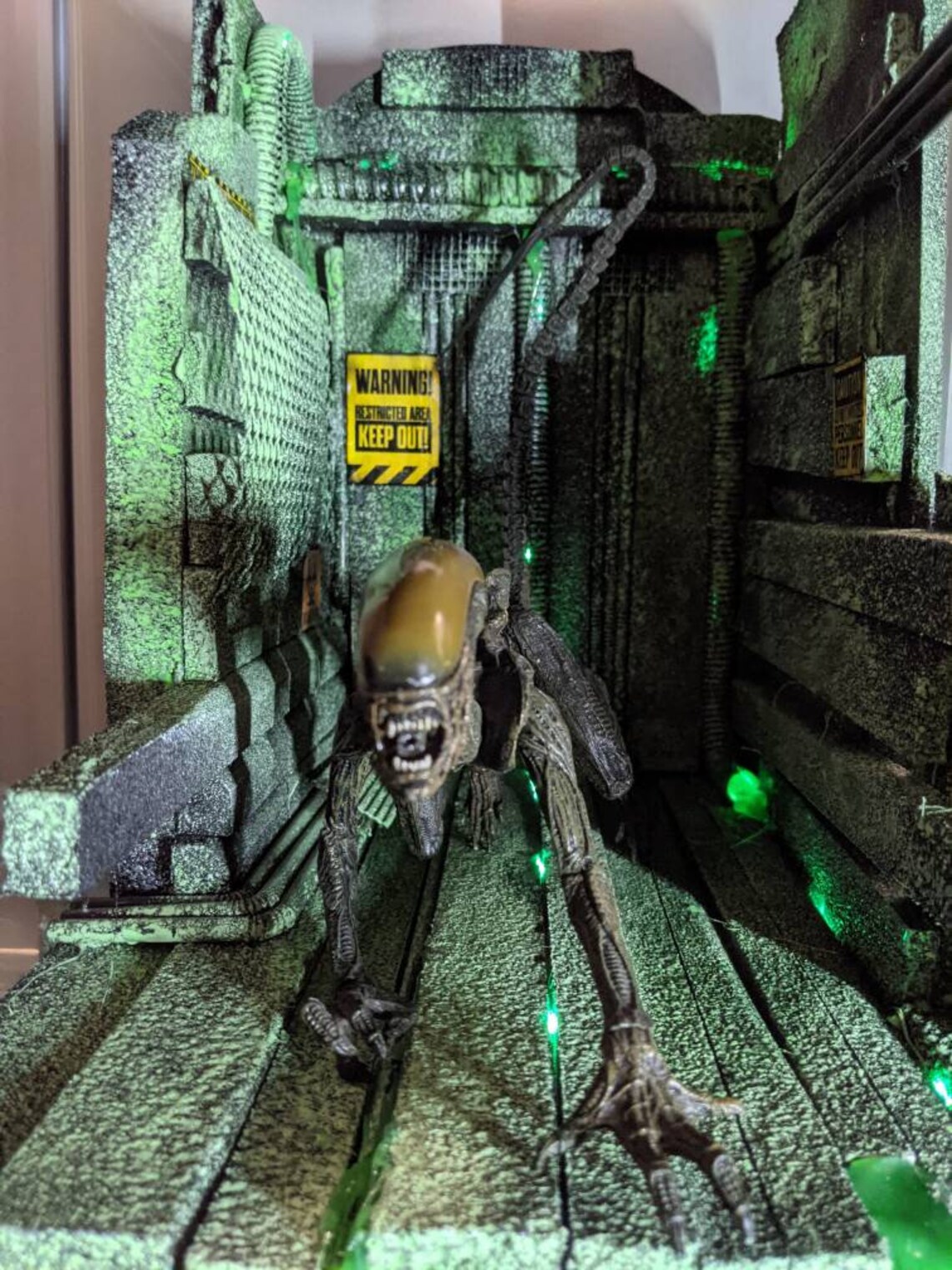 Diorama detolf Alien Display background | Etsy