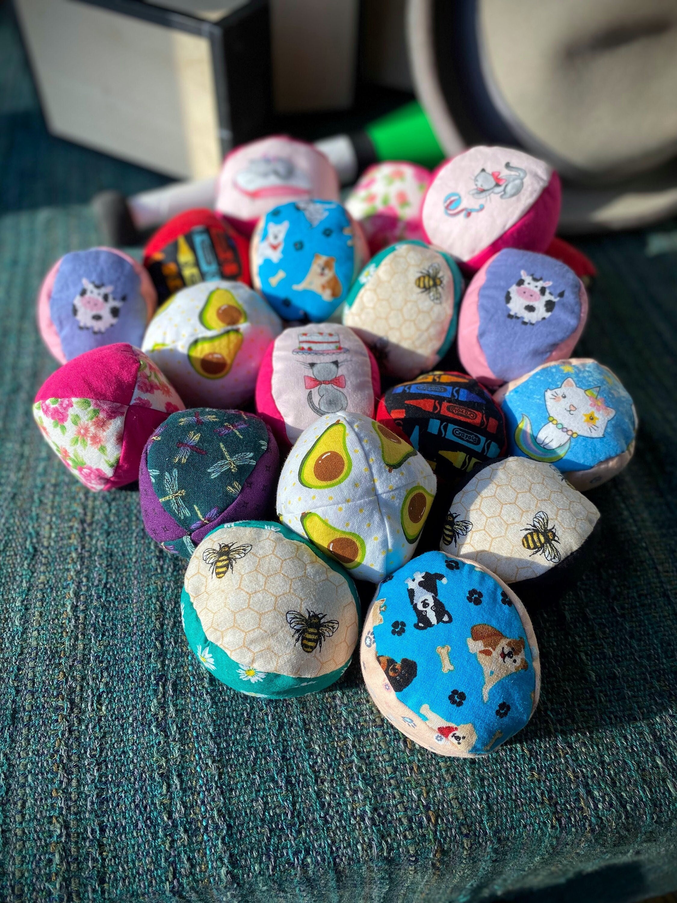 Set of 3 Juggling Balls With Fun Animal and Novelty Prints - Etsy