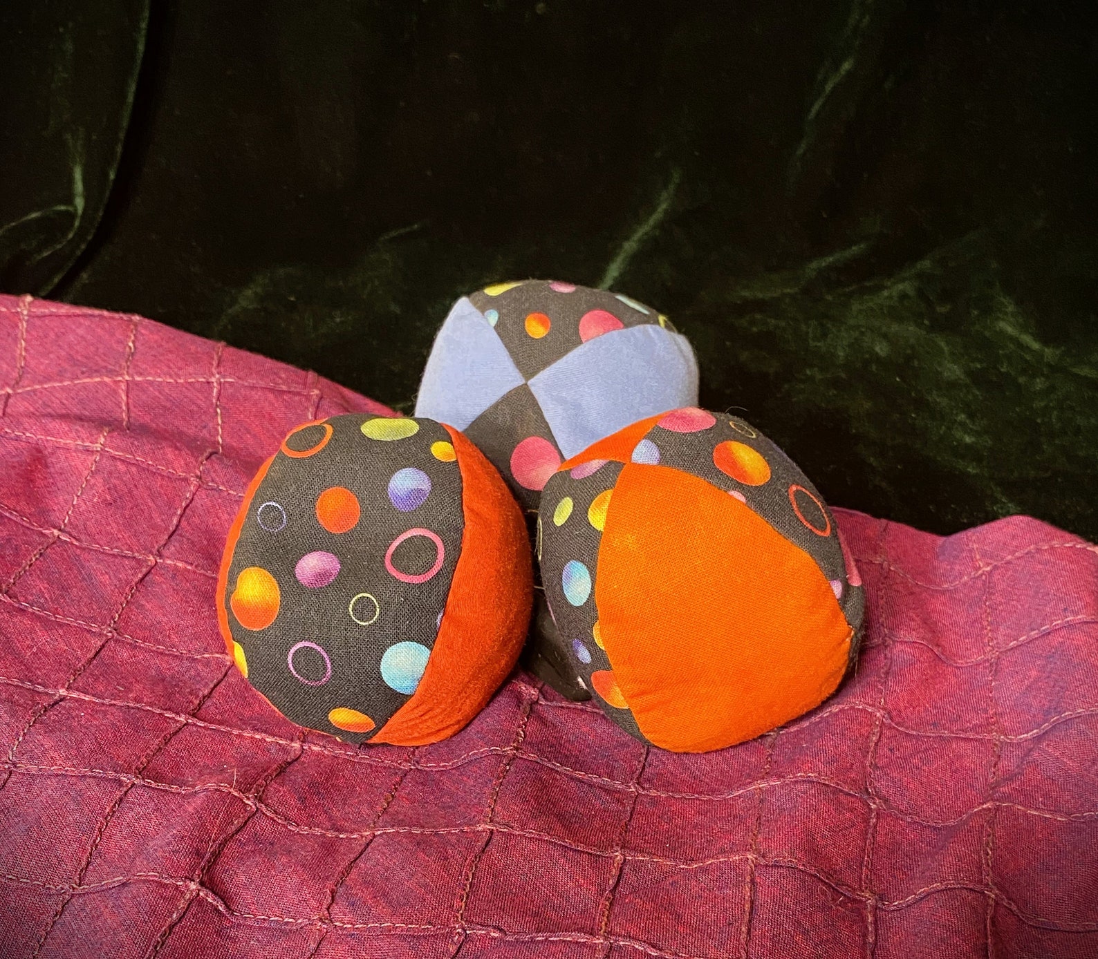 Set of 3 Juggling Balls in Stripes, Symbols, and Geometric Shapes - Etsy