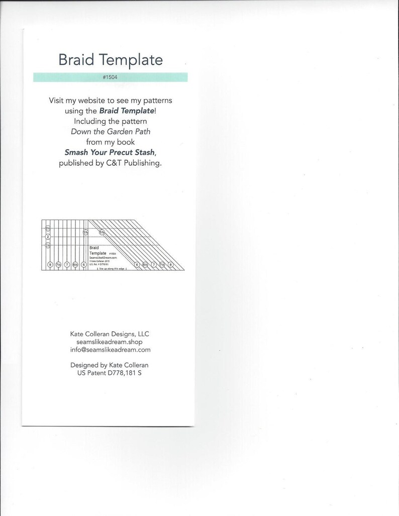 Braid Template SLD1504 - Etsy