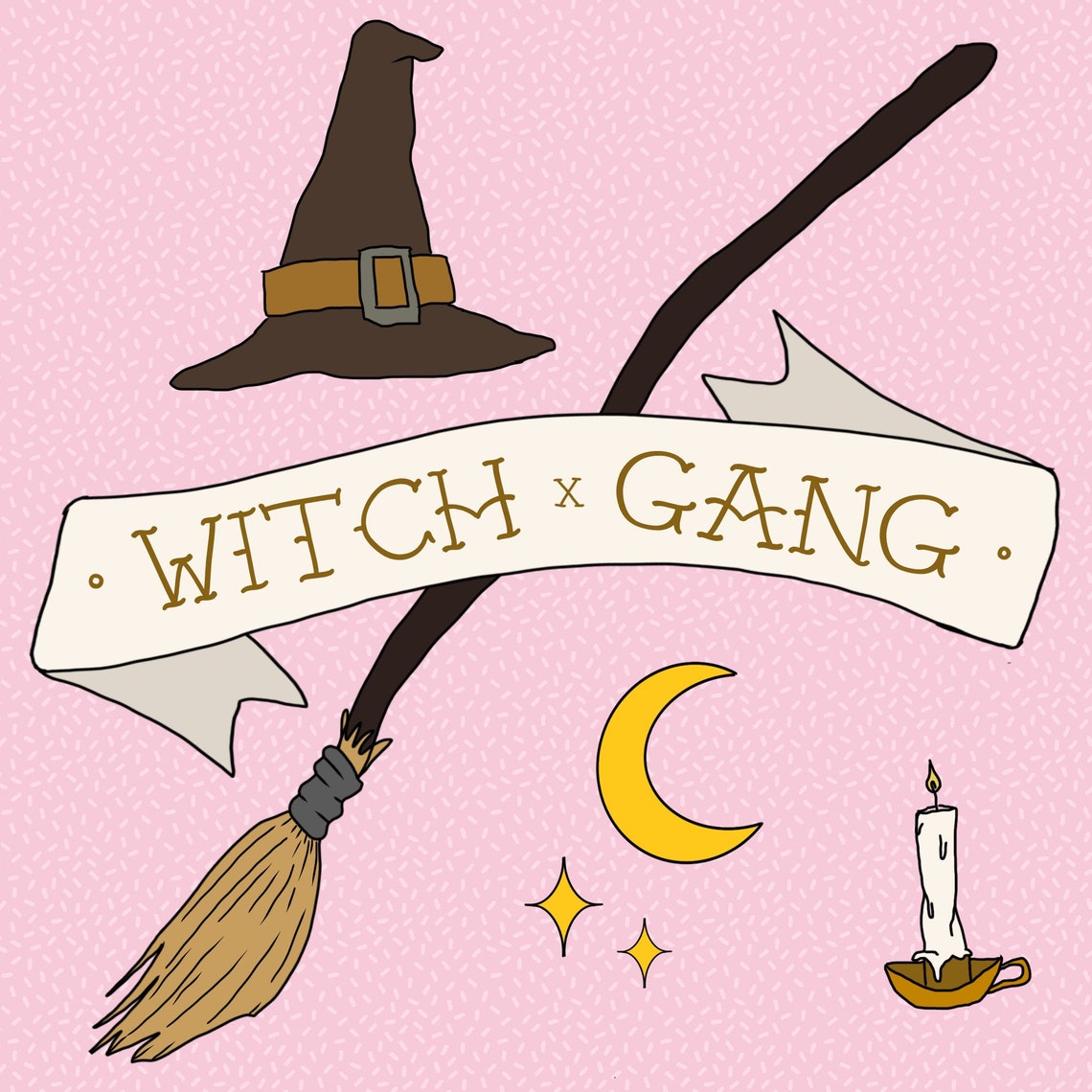 Witch Gang Witchy Illustration Print - Etsy