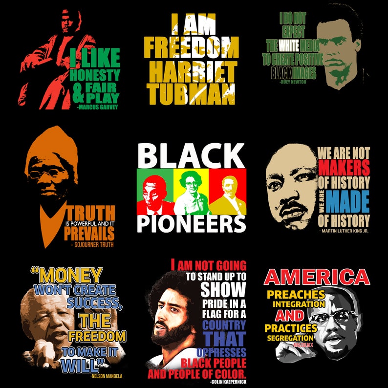 Black Leaders Bundle PNG Black Civil Rights Leaders Hi-res - Etsy
