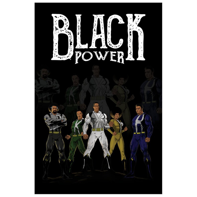 Black Power Poster Featuring Frederick Douglass, Martin Luther King Jr ...
