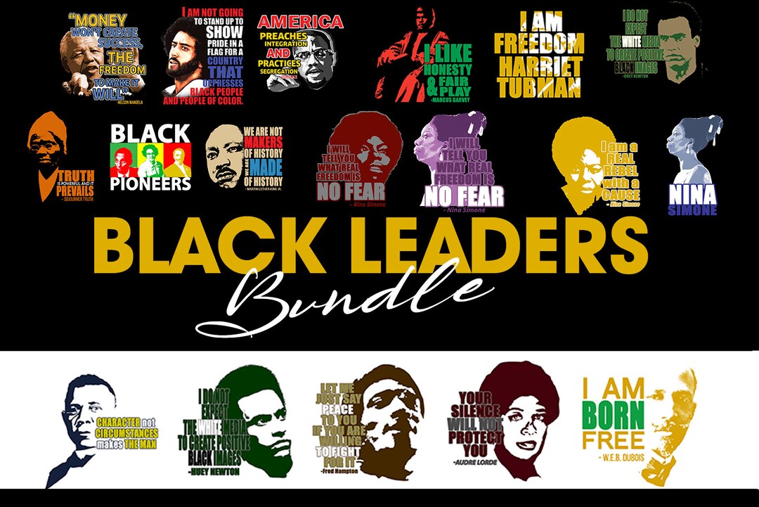 Black Leaders Bundle PNG | Black Civil Rights Leaders Hi-res Pngs ...