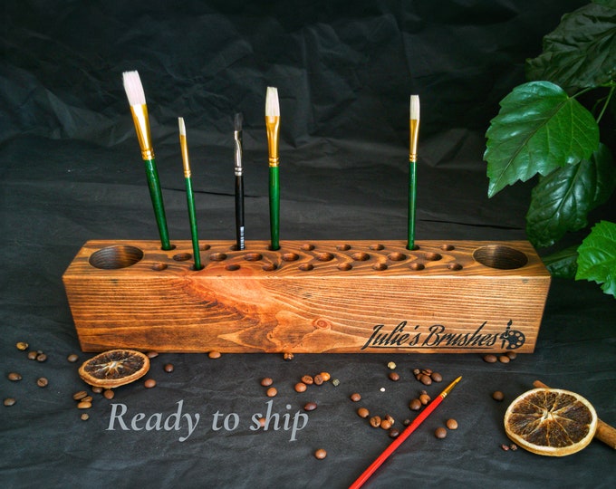 Paintbrush Organizer - Etsy
