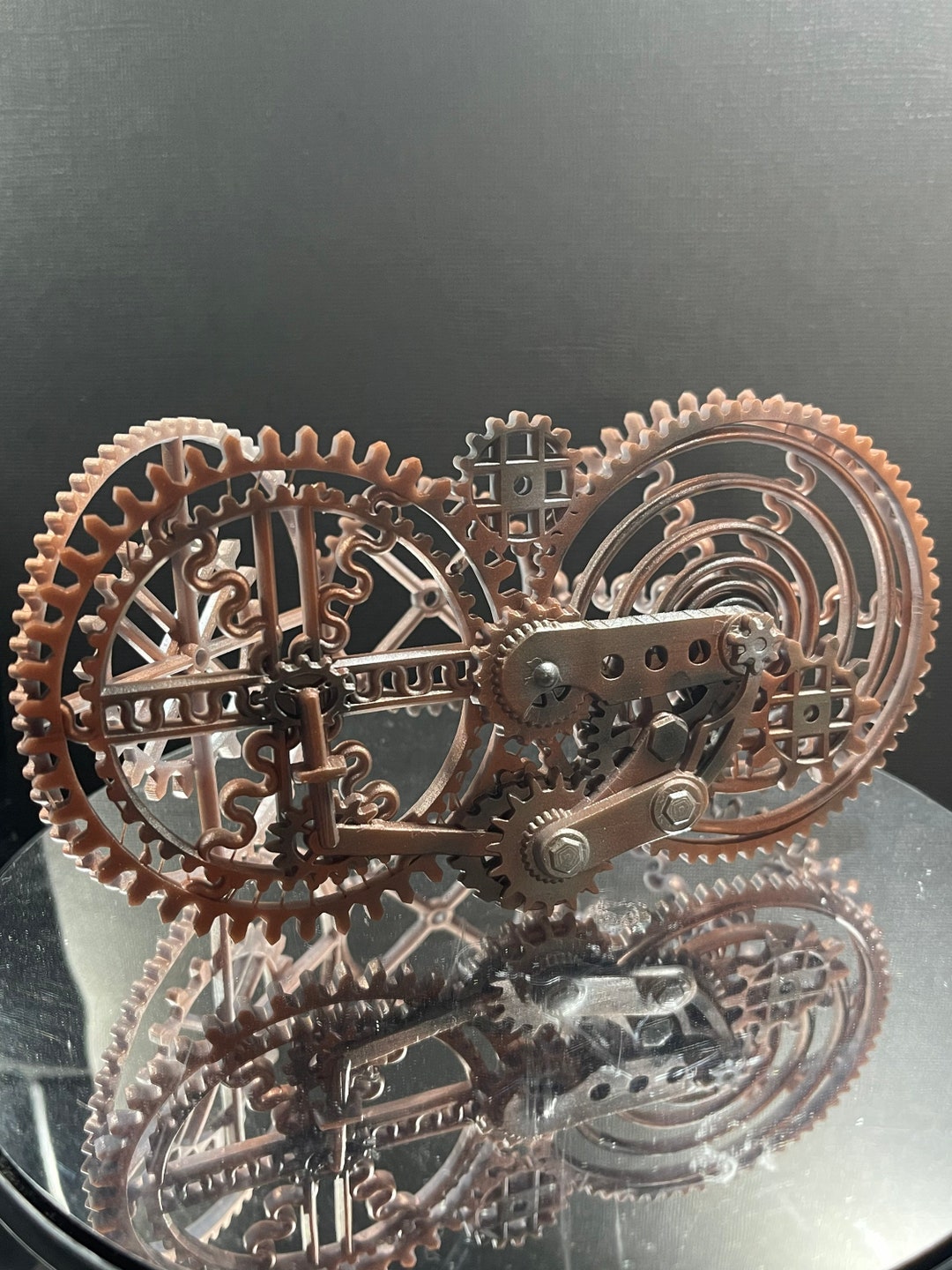 High Quality 3D Printed Personalised Steampunk Cogs Style Cake Topper ...