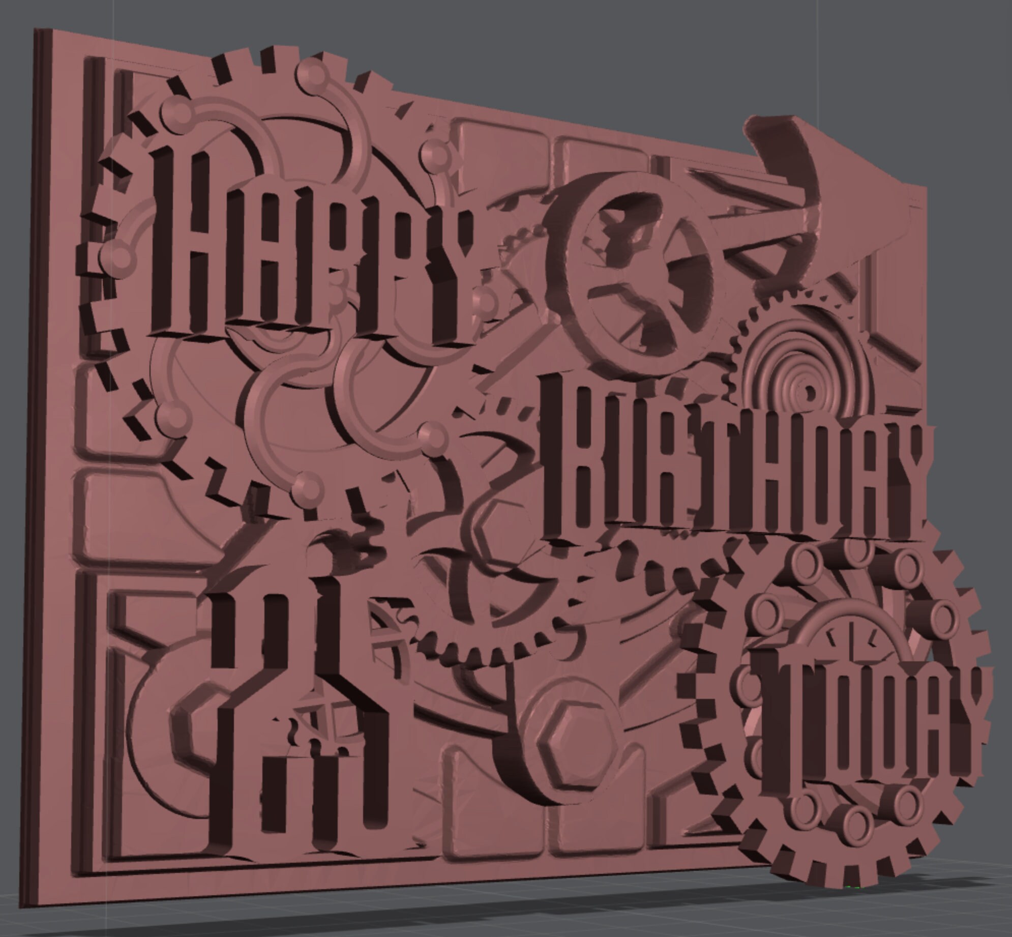 High Quality 3D Printed Personalised Steampunk Cogs Style Cake - Etsy