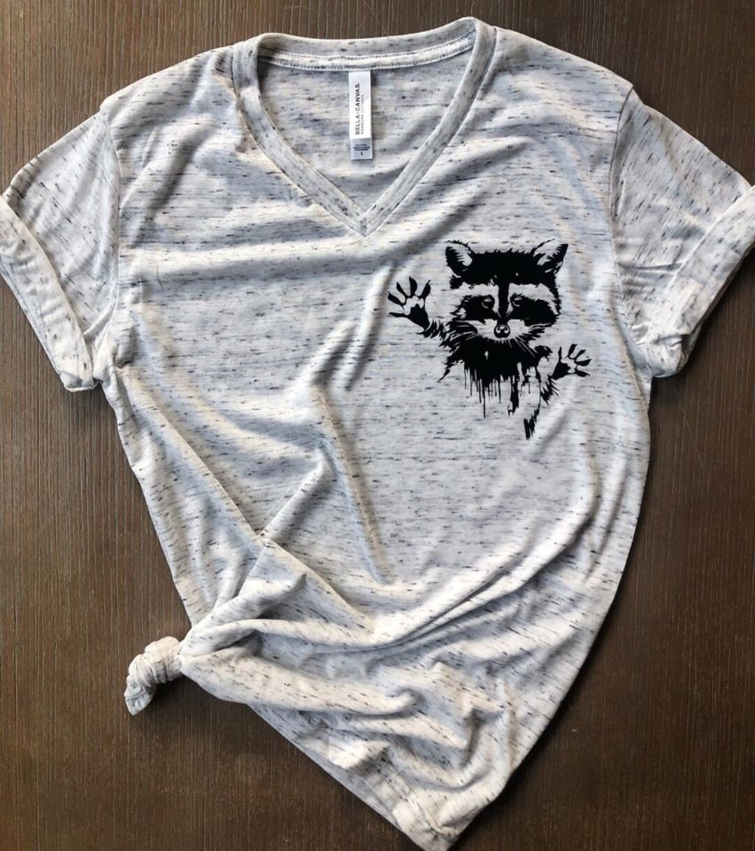 Handsy Raccoon T Shirt Any Color or Size - Etsy