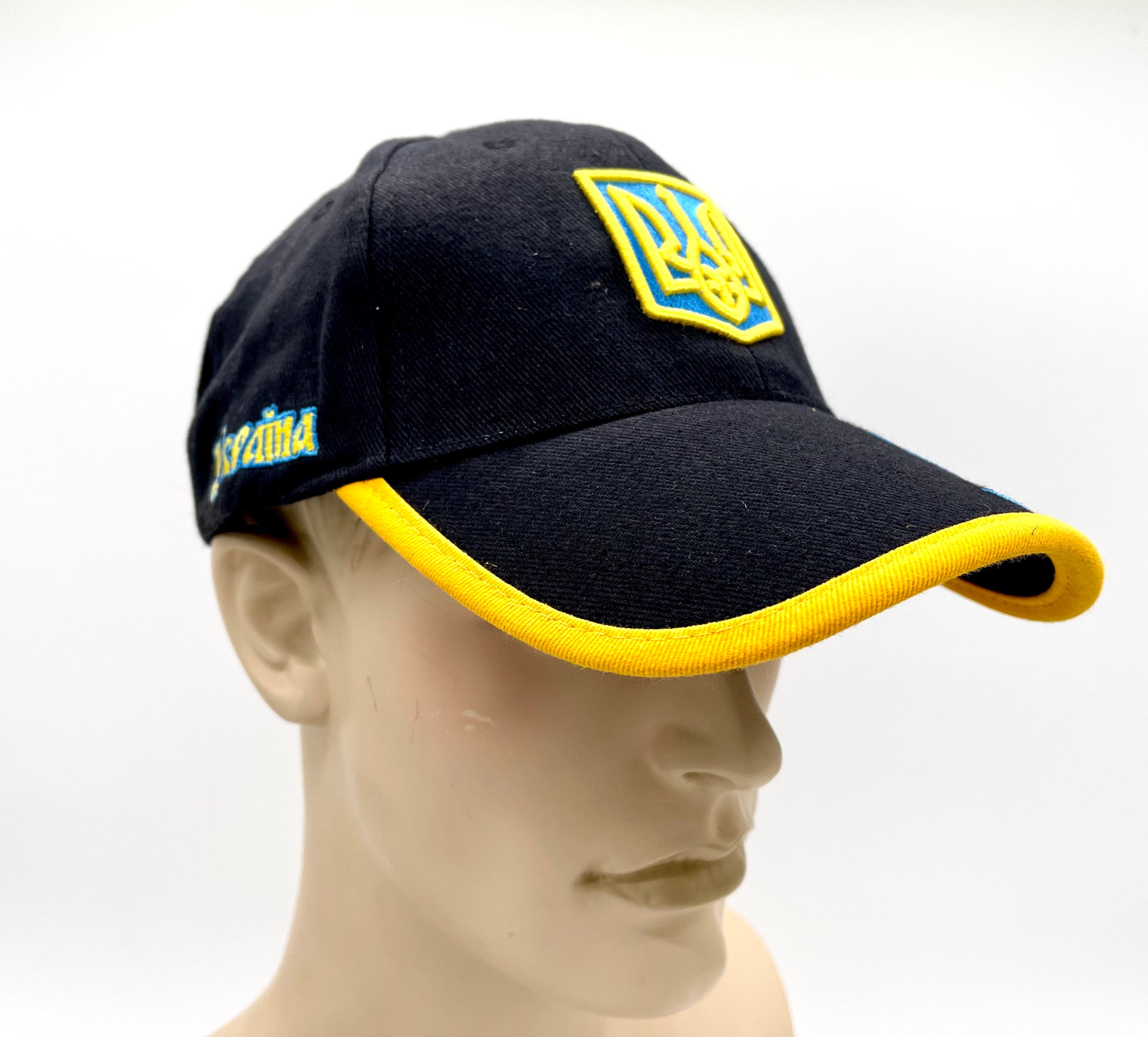 Ukraine Baseball Cap Ukrainian Symbol Trident Trezub Black - Etsy