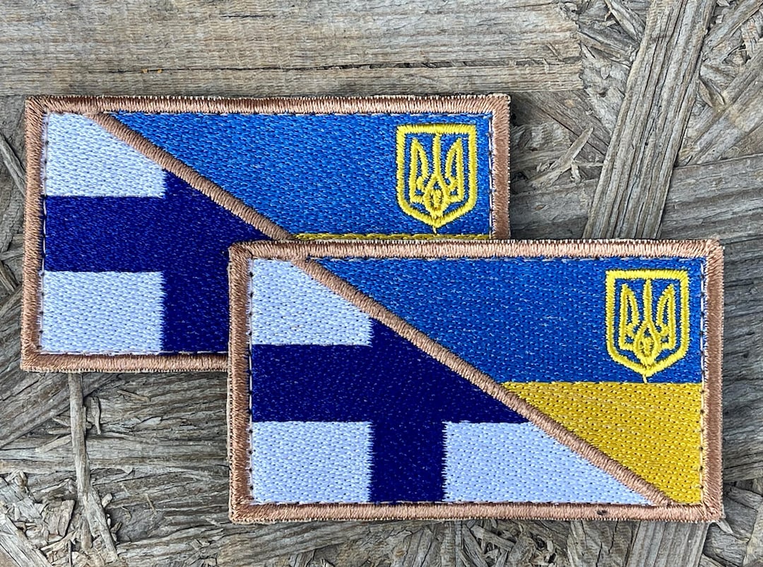Finland & Ukraine Friendship Patch – Embroidered Flags Symbol of Unity ...
