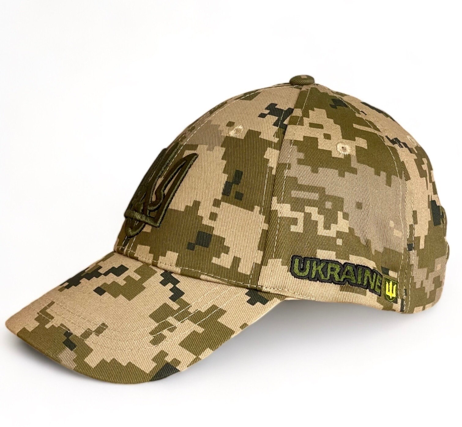 Ukrainian Трезуб Піксель Хакі Baseball Cap Military Style - Etsy