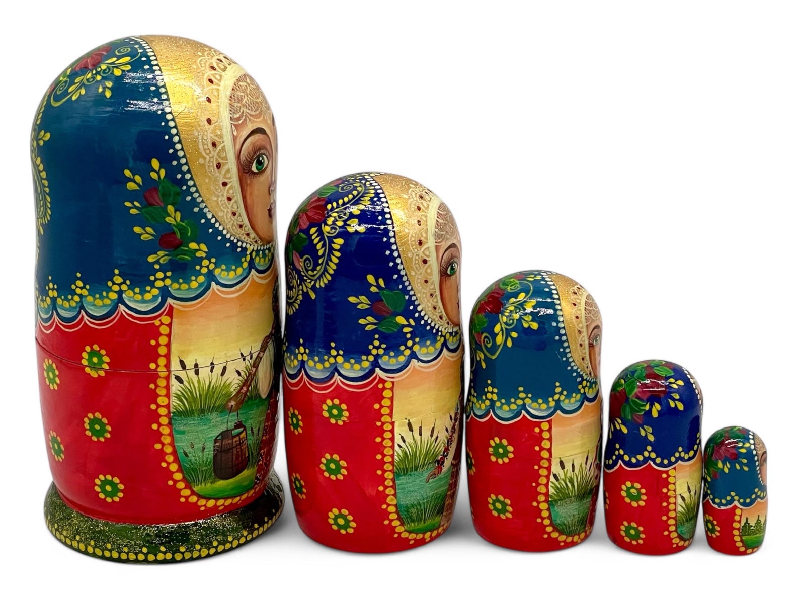 Ukrainian Folklore Nesting Dolls – Handcrafted Matryoshka With ...