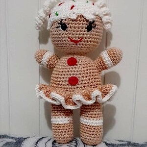 Gingerbread Girl, Christmas Doll, Gingerbella, Christmas Ornament ...