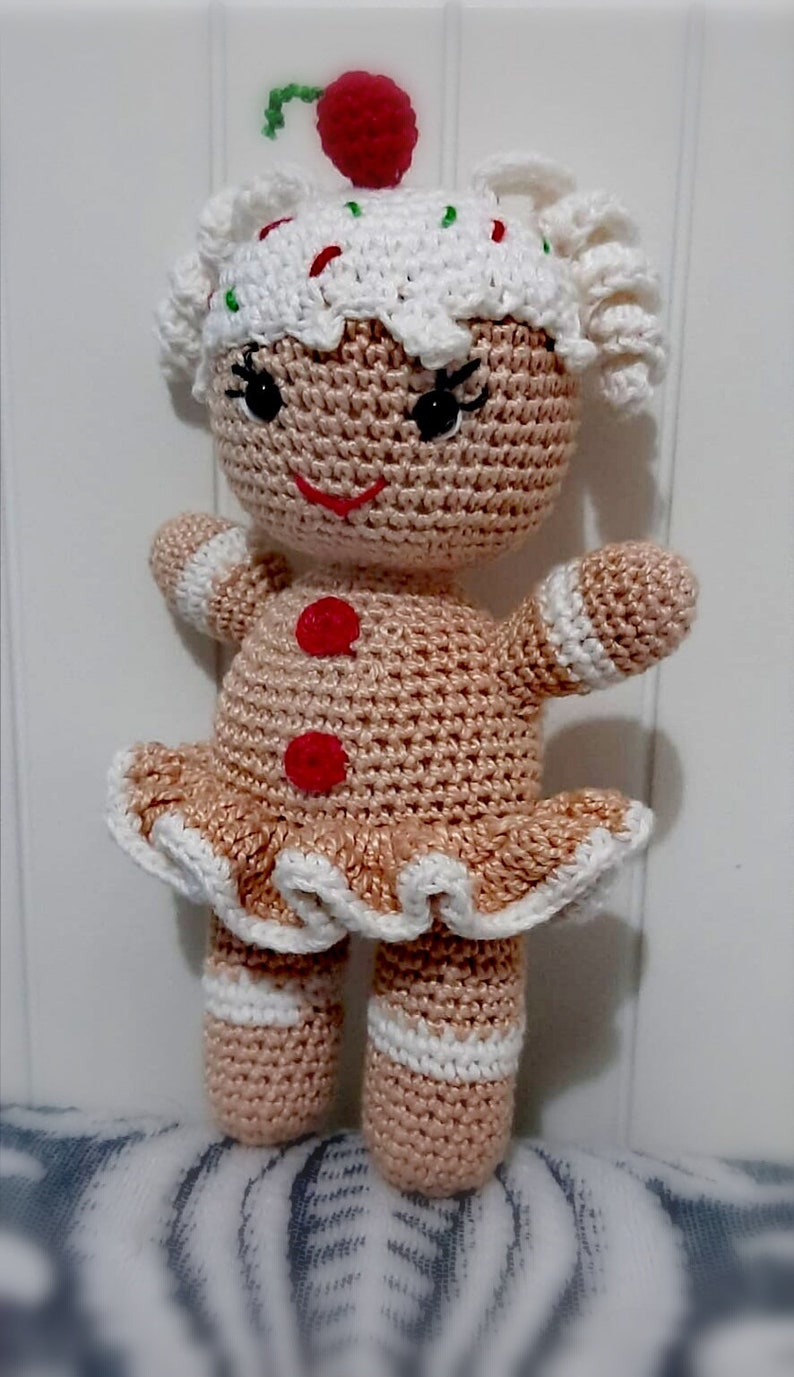 Gingerbread Girl, Christmas Doll, Gingerbella, Christmas Ornament ...