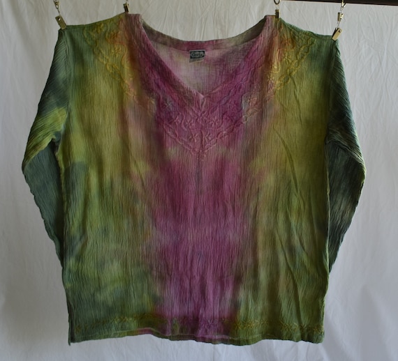 Geeta Kurta Tunic V-neck Shirt Bohemian Hippi Cotton - Etsy