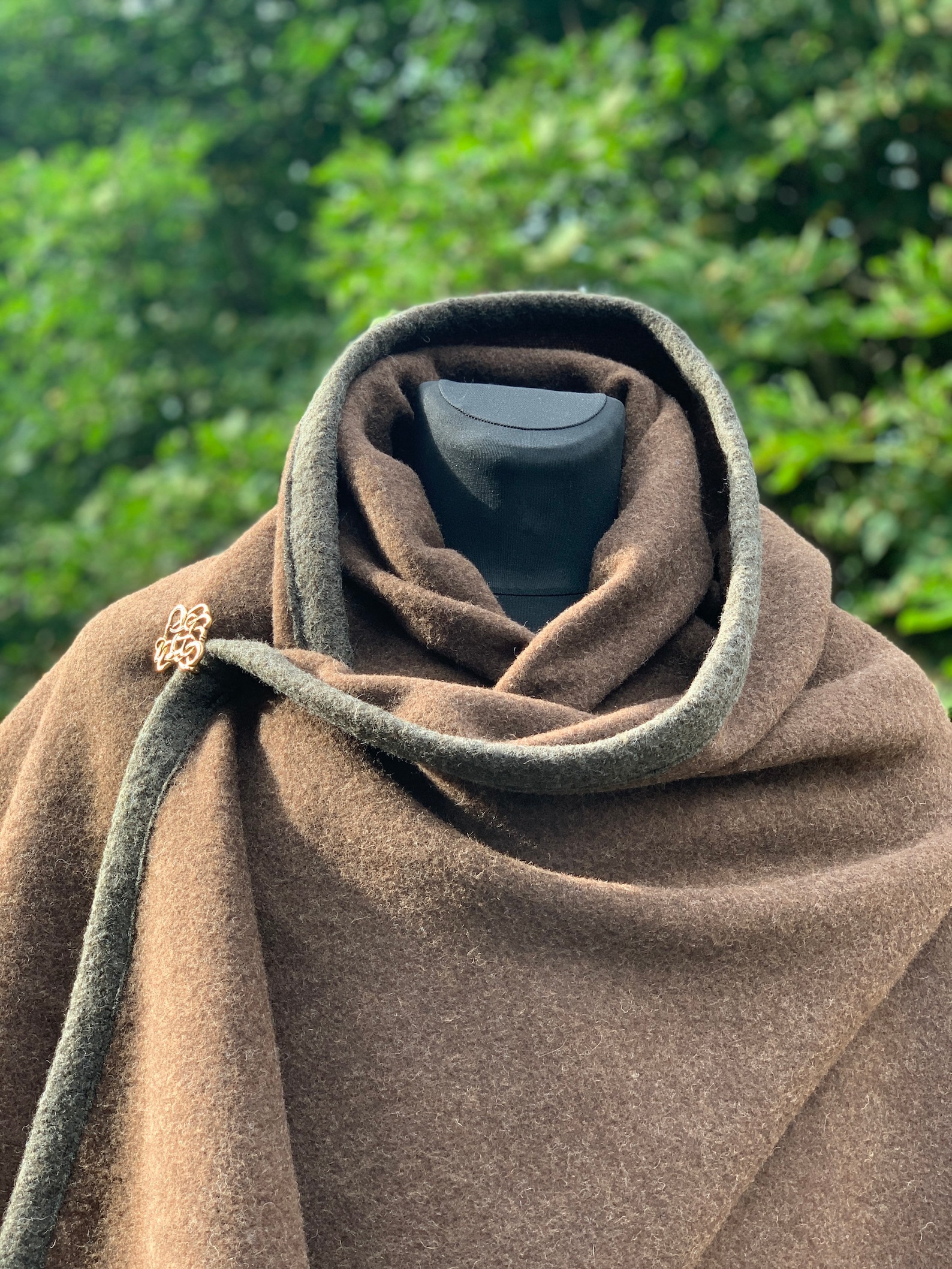 Rectangular Coat Made of UNDYED VIRGIN WOOL , Medieval Clothing, Viking ...