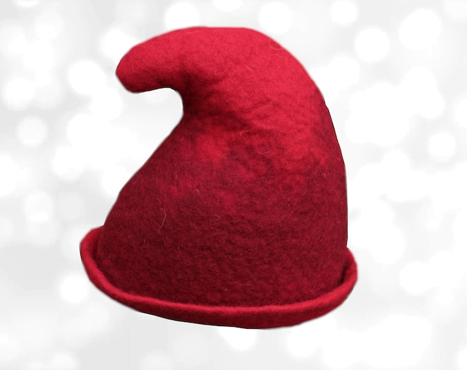Red Smurf Sauna Hat, Schlumpf Rot Sauna Filzmutze, Die Kappe Der ...