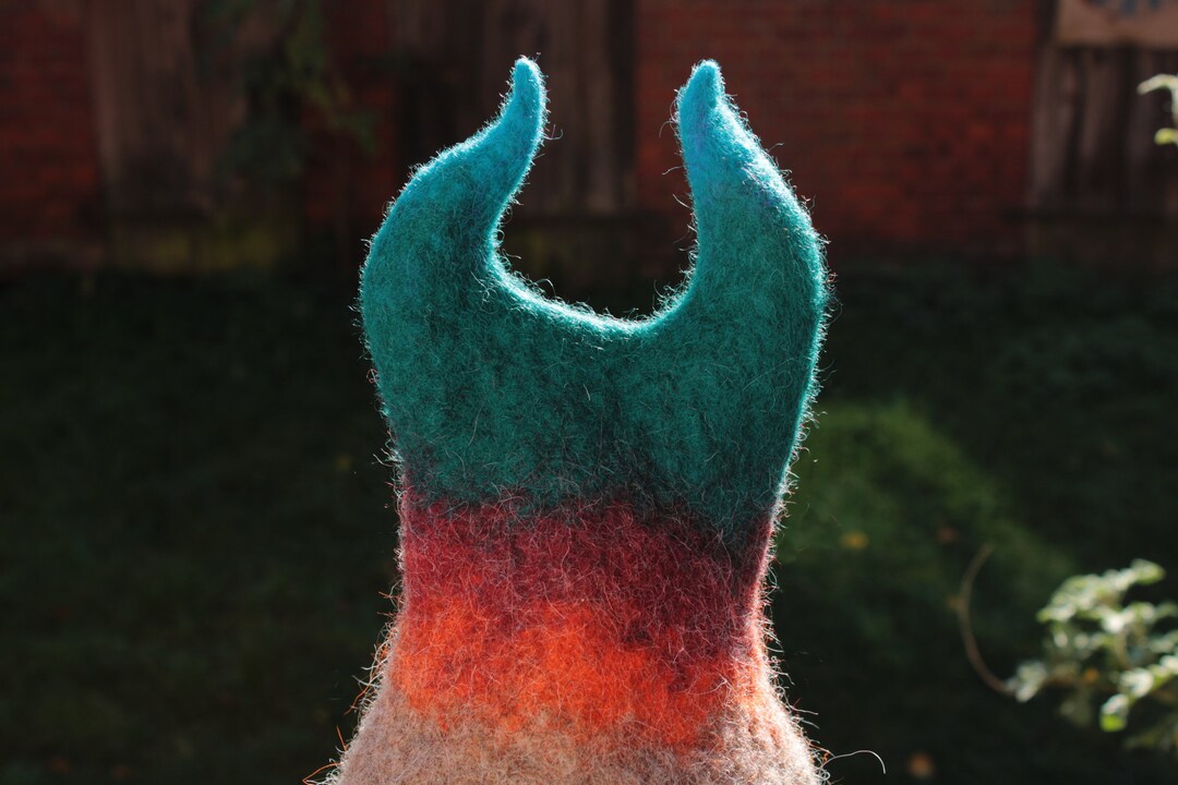 Artsy Felt Hat for Sauna Cap Inspired B Miró With Green - Etsy