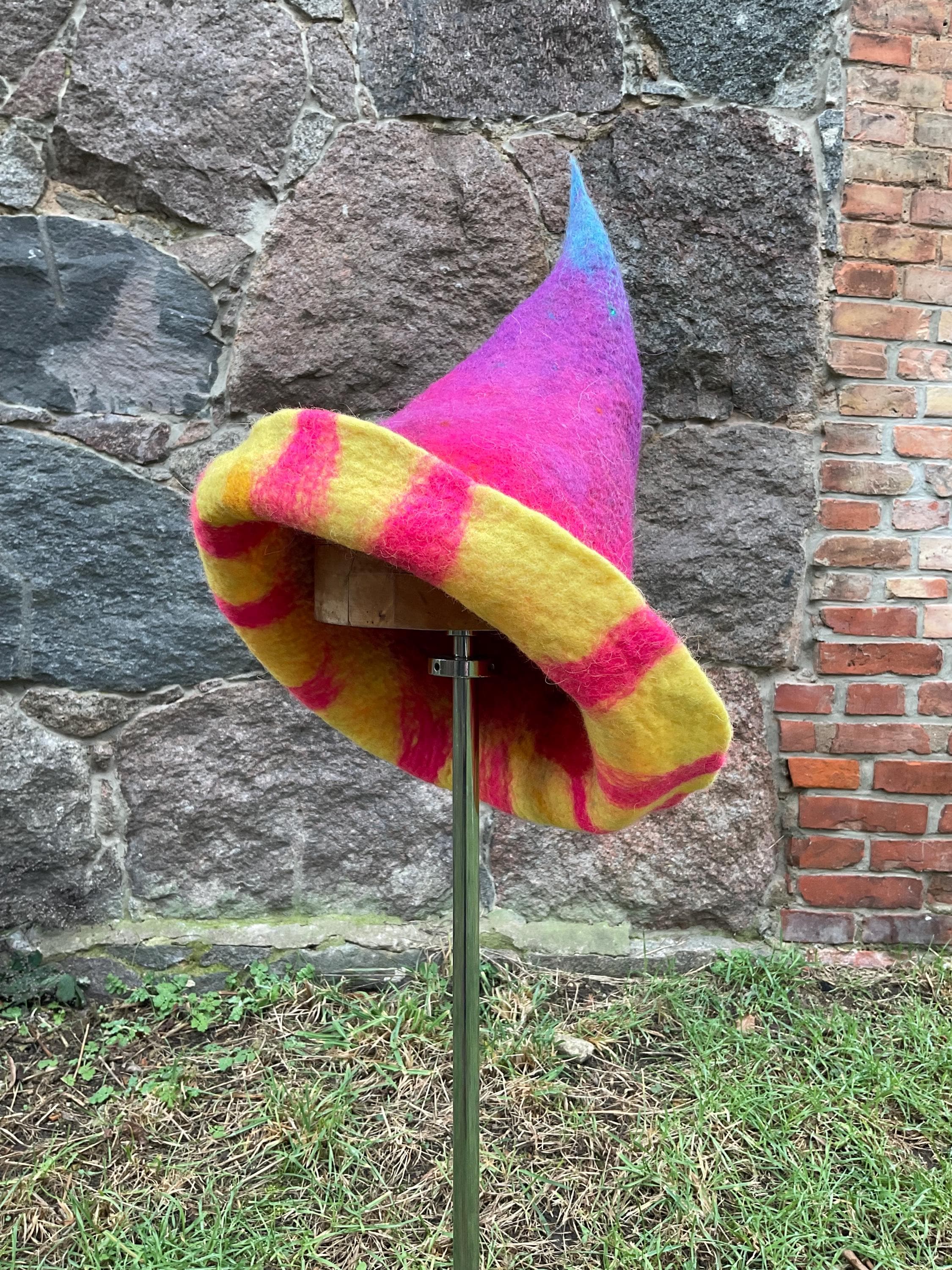 Magic Felt Pointed Hat, Wizard Costume and Sauna Hat, Zauberhut Fur ...