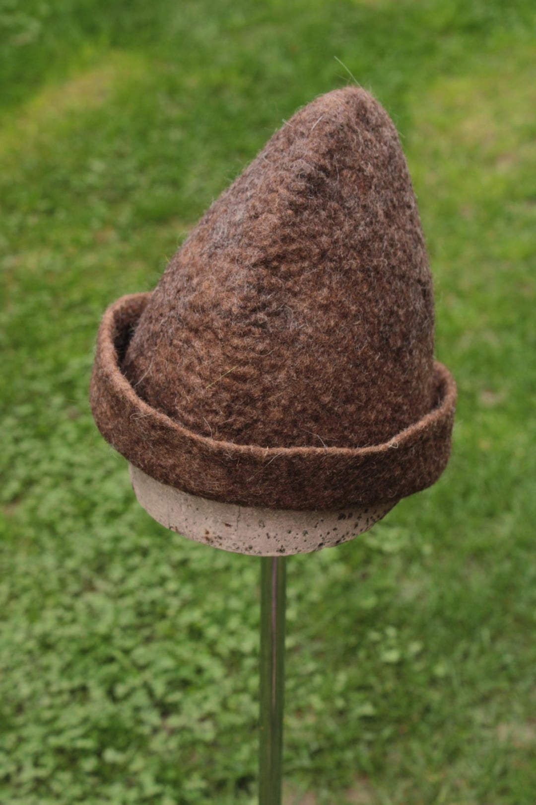 Dark Brown Early Medieval Felt Hats - Frühmittelalterlicher Filzhut ...