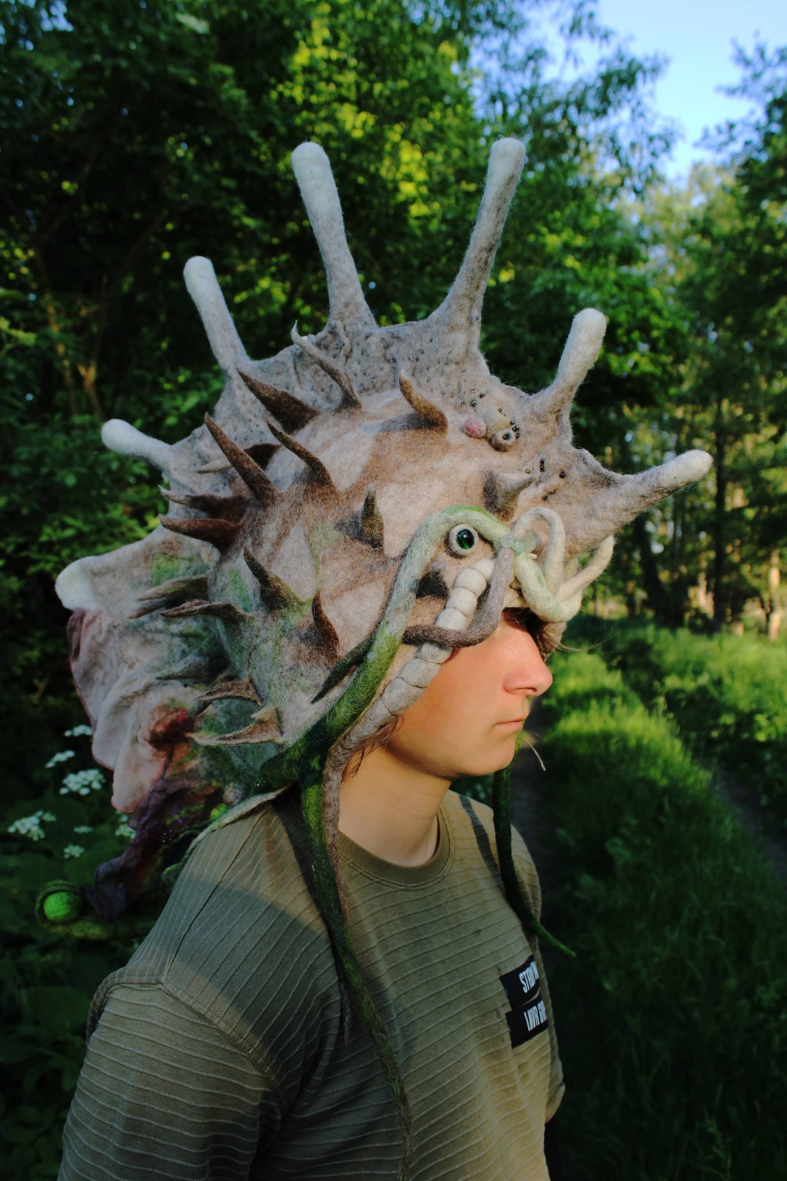 Festival Handfelted Pufferfish Hat Sea Creature Hat - Etsy