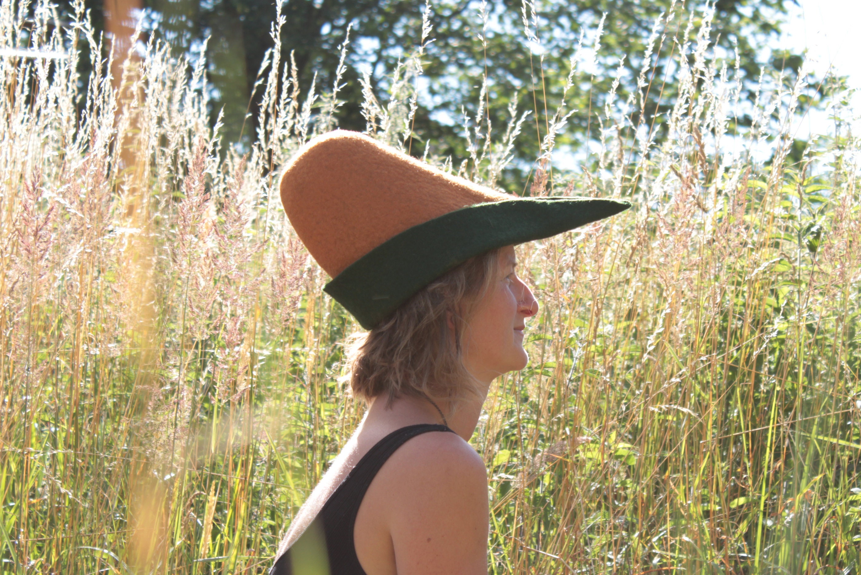 Double Color Archers Hat Reenactment Medieval Tall Hat Historical ...