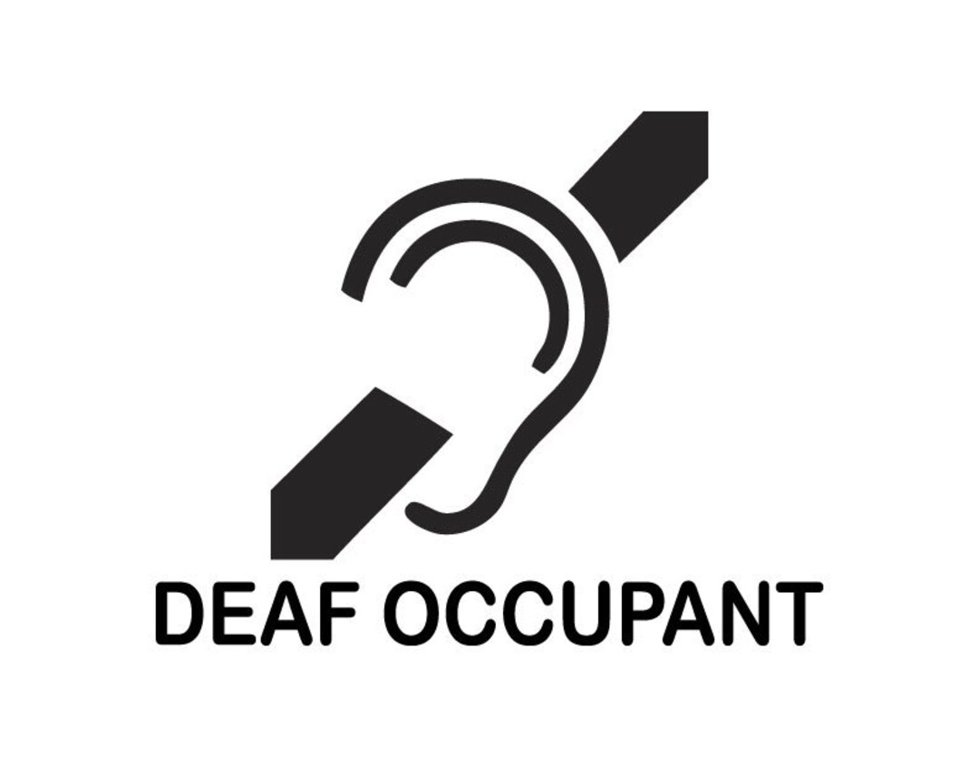 Deaf Occupant Decal 2 for the Price of 1 - Etsy