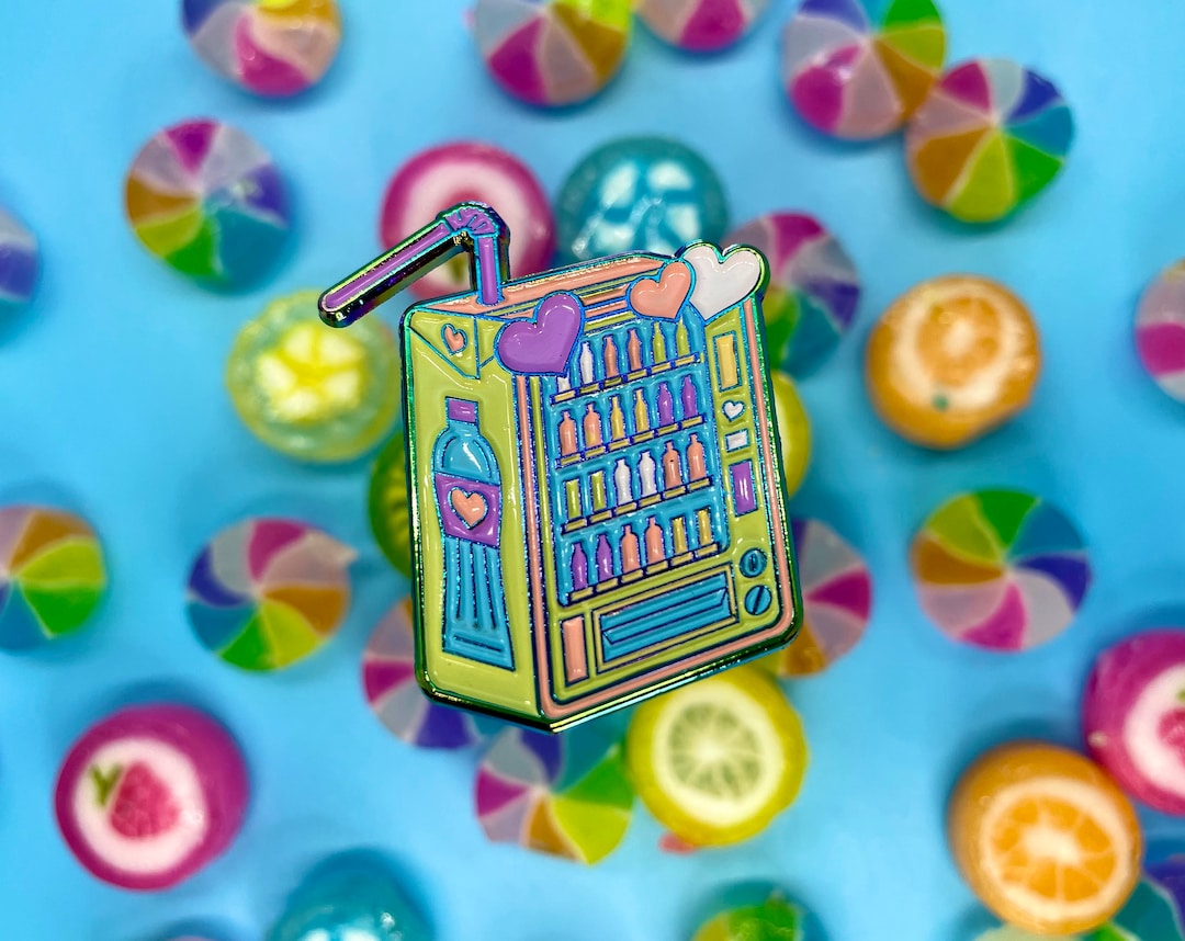 Vending Machine Juice Box Pin (rainbow Plated) - Etsy