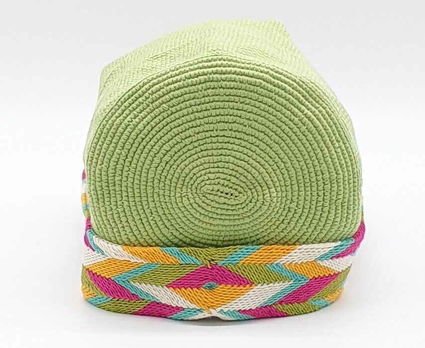 Handmade Green Wayuu Bag Directly From Guajira, Colombia: Traditional ...