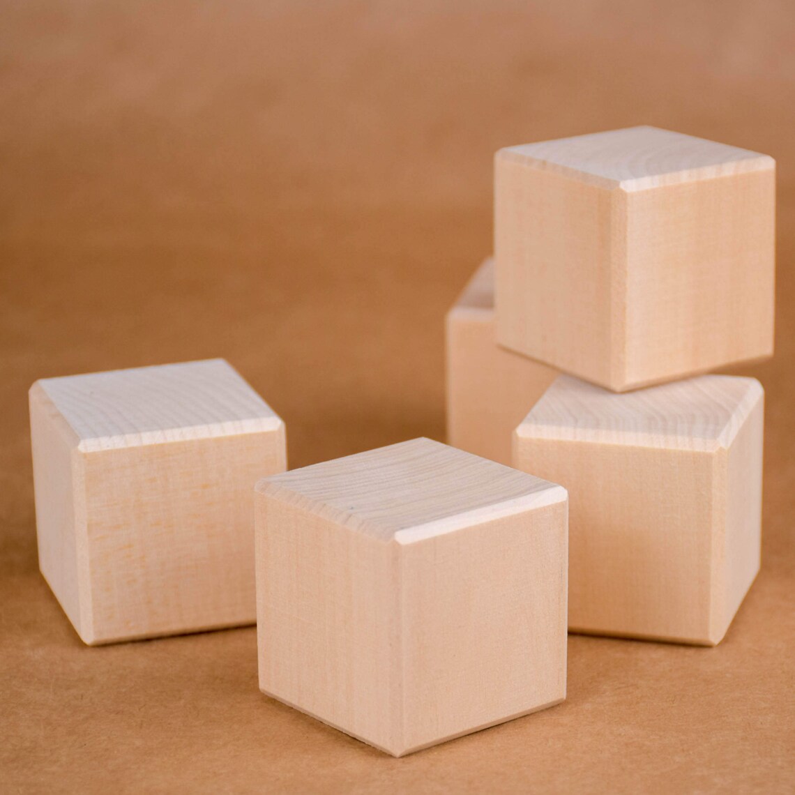 Wood Baby Square Building Blocks Toy Set Montessori Baby | Etsy