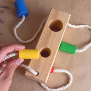 Montessori Color Sorting Activities for Preschoolers Rainbow Wood Block ...