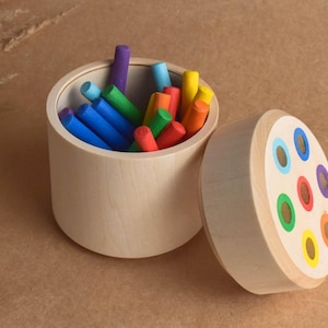Matchstick Color Drop Sorter Toy Baby Development Learning Game ...
