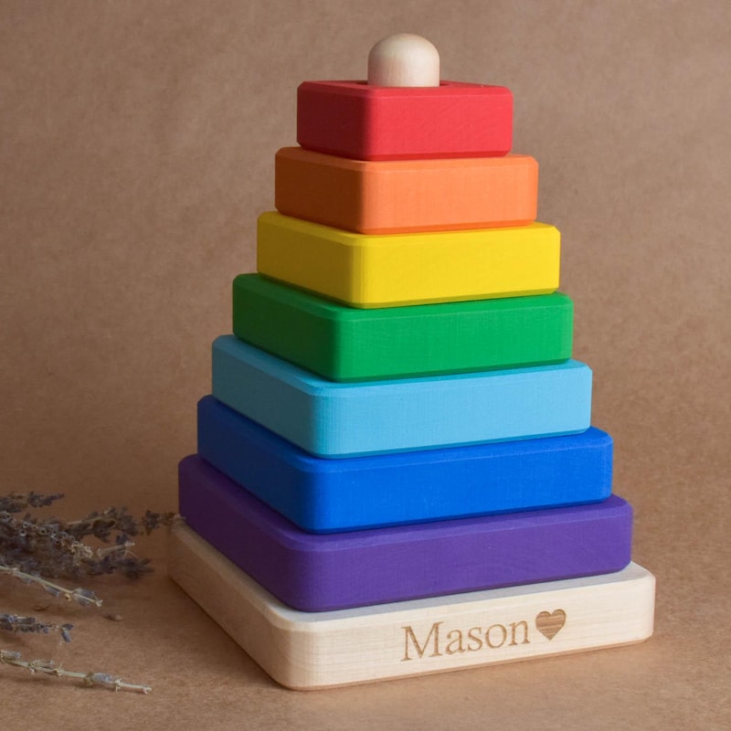 Wooden Ring Stacker - Etsy