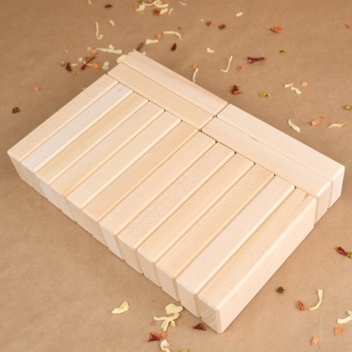 Wood Baby Square Building Blocks Toy Set Montessori Baby - Etsy