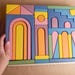 Pastel Wooden Building Set Baby Blocks Bricks Rainbow Stacking Toy ...