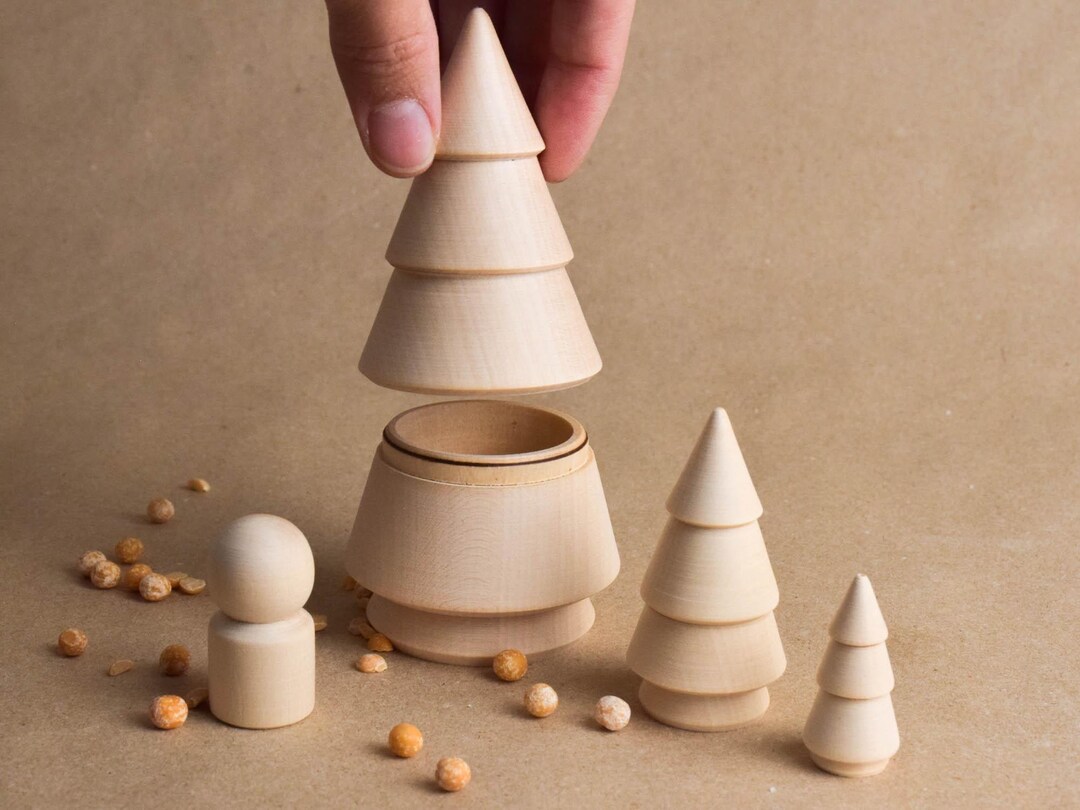 Wooden Tree Toy Set OPENING, Woodland Trees Playset, Nursery Decor ...