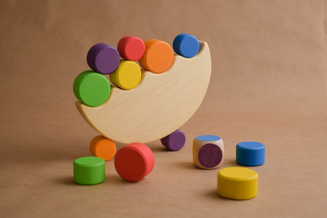 Wooden Stacking Toy Party Games Kids Learning Toys Child | Etsy