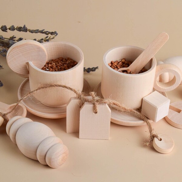 Wooden Tea Set - Etsy
