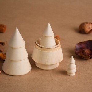 Wooden Tree Toy Set OPENING Woodland Trees Playset Nursery | Etsy