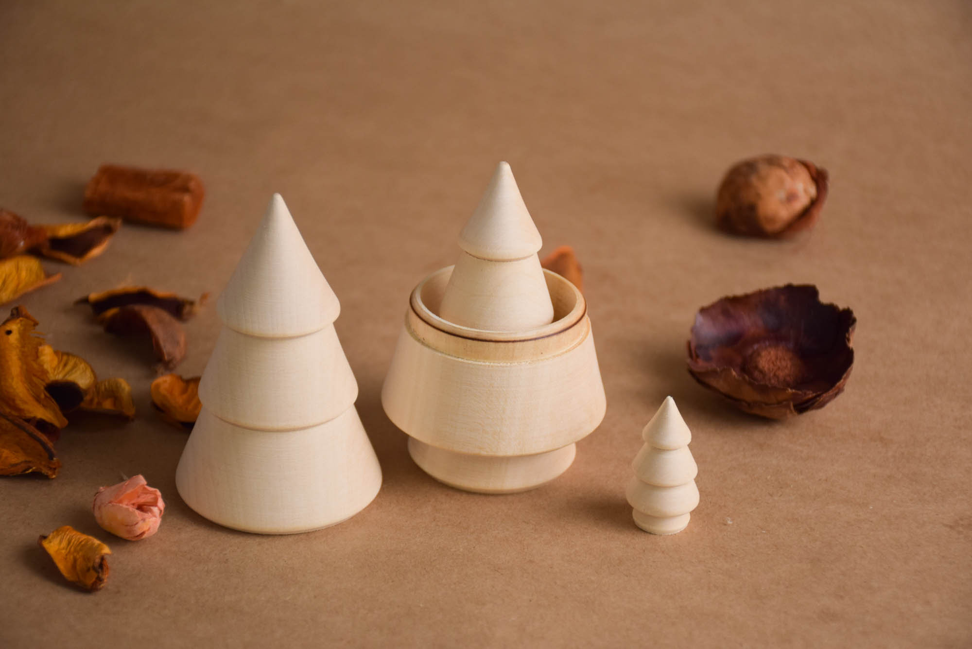 Wooden Tree Toy Set OPENING Woodland Trees Playset Nursery | Etsy