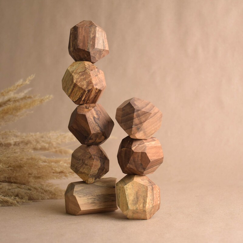 Wood Stacking Blocks - Etsy