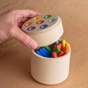 Matchstick Color Drop Sorter Toy Baby Development Learning Game ...