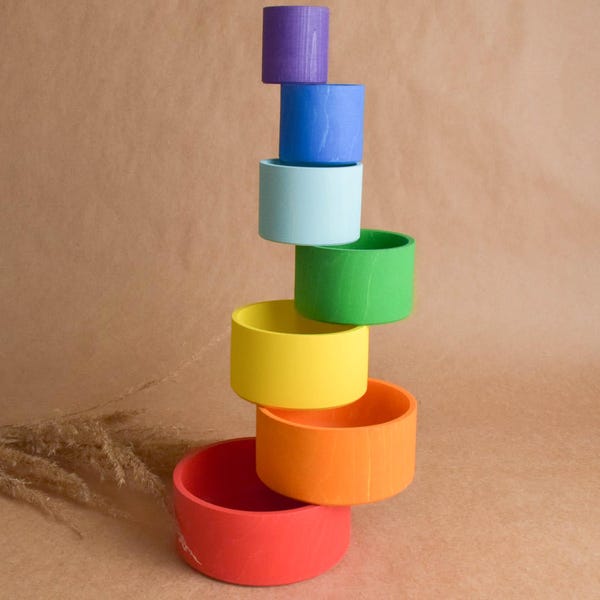 Rainbow Sorting Set - Etsy UK