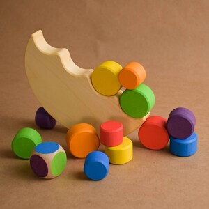 Wooden Stacking Toy Party Games Kids Learning Toys Child | Etsy