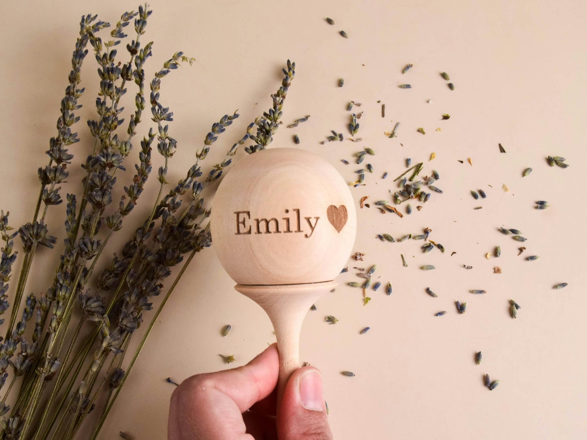 Personalized Wooden Maracas Baby Montessori Music Toys Mexican Shaking ...